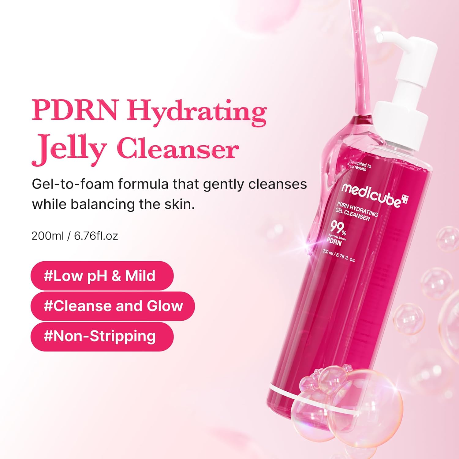 Medicube PDRN Hydrating Gel Cleanser 200mL – H ART